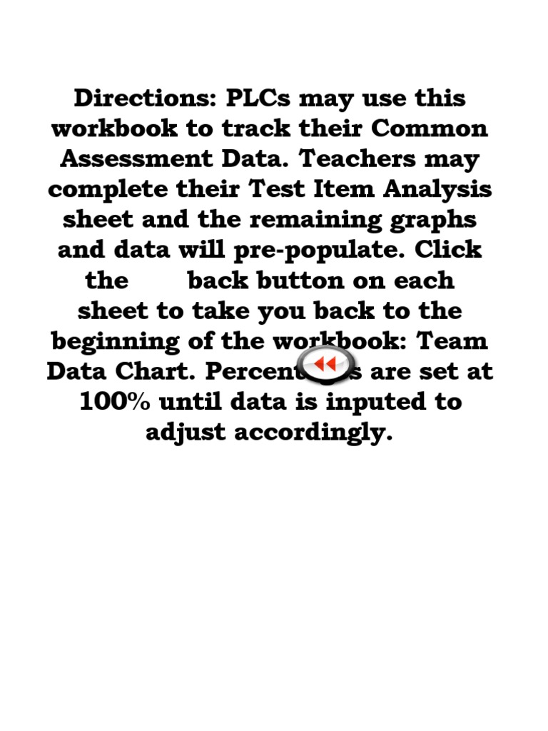 Common Assessment Data Tracking Workbook | PDF | Spreadsheet ...