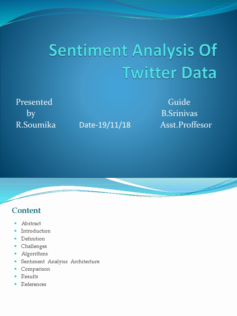 Sentiment Analysis of Twitter Data My | PDF | Accuracy And Precision ...