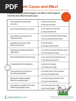Cause And Effect Matching Game