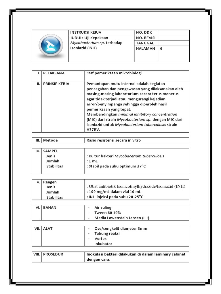 Instruksi Kerja Contoh | PDF