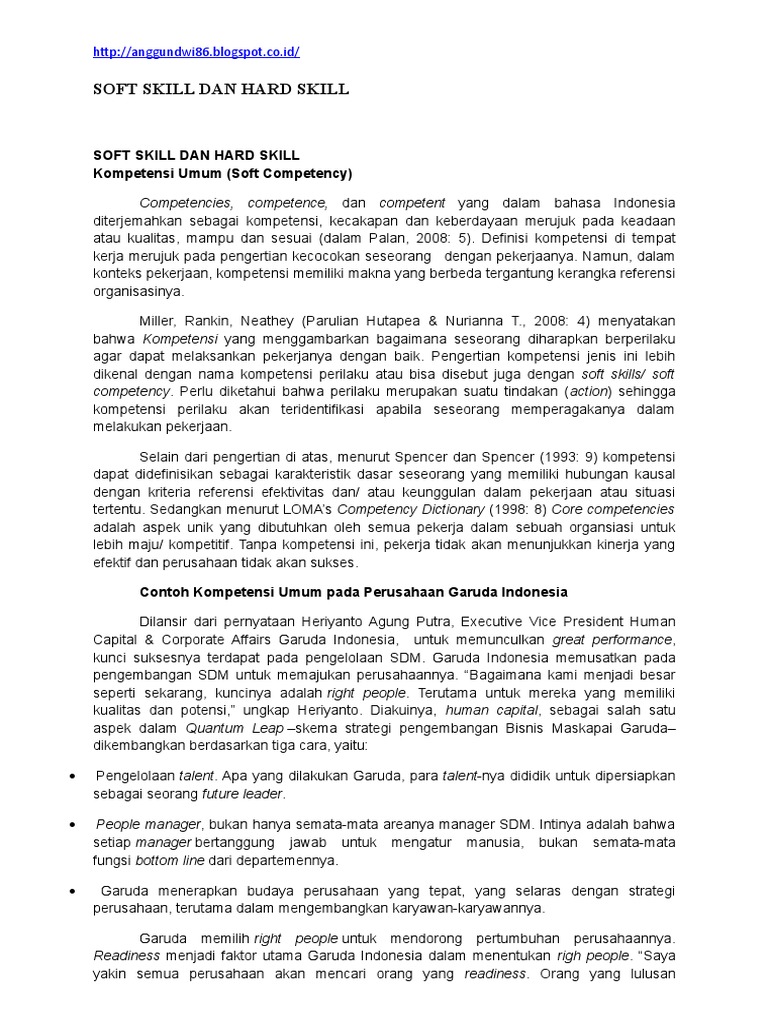 Soft & Hard Skill di Dunia Kerja | PDF | Karier & Perkembangan | Pengembangan Diri
