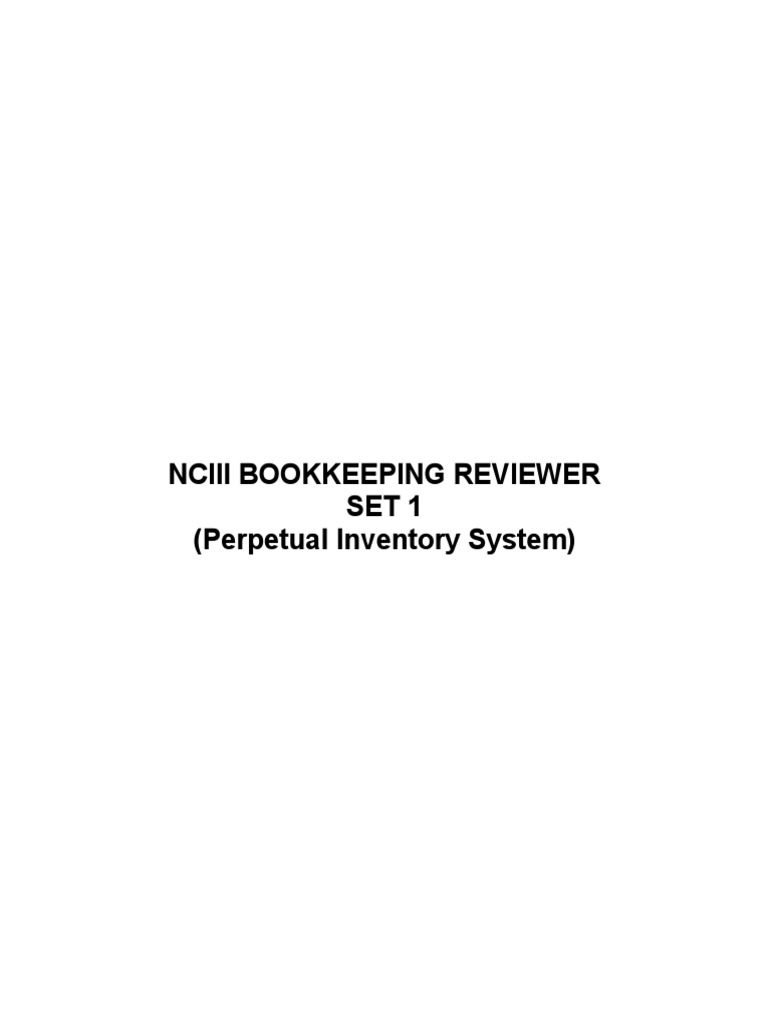 NC Iii Bookkeeping Reviewer | PDF | Debits And Credits | Expense