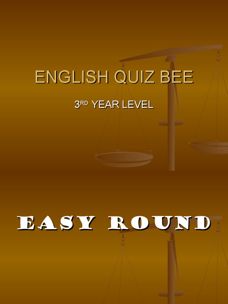 Language Quizbee | PDF | Narrative | Perfect (Grammar)