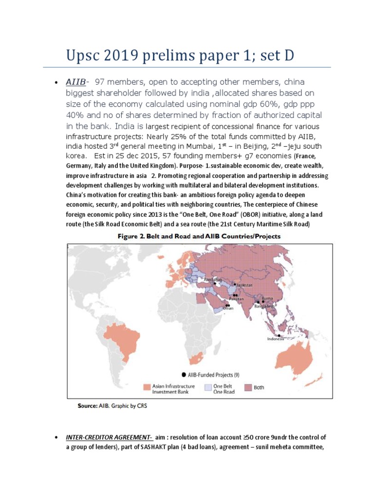 Upsc 2019 Prelims Paper 1 | PDF
