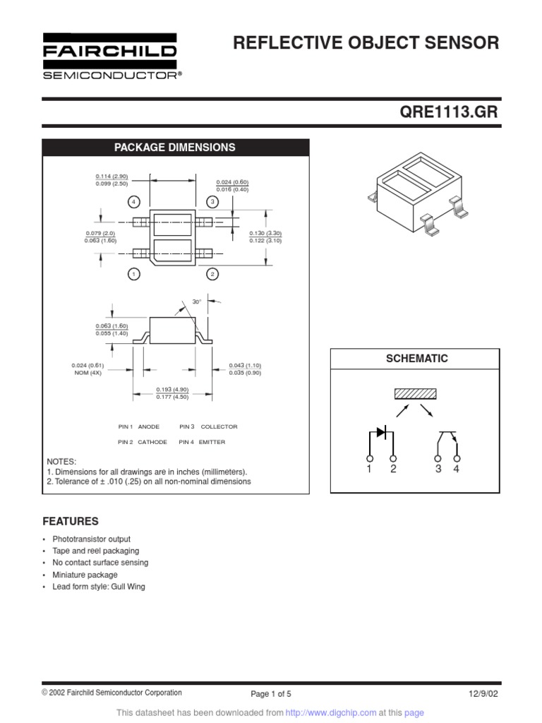 Reflective Object Sensor | PDF | Electrical Equipment | Electrical ...