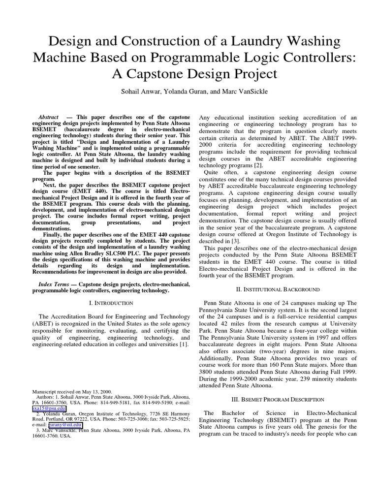 Design and Construction of A Laundry Washing Machine Based On ...