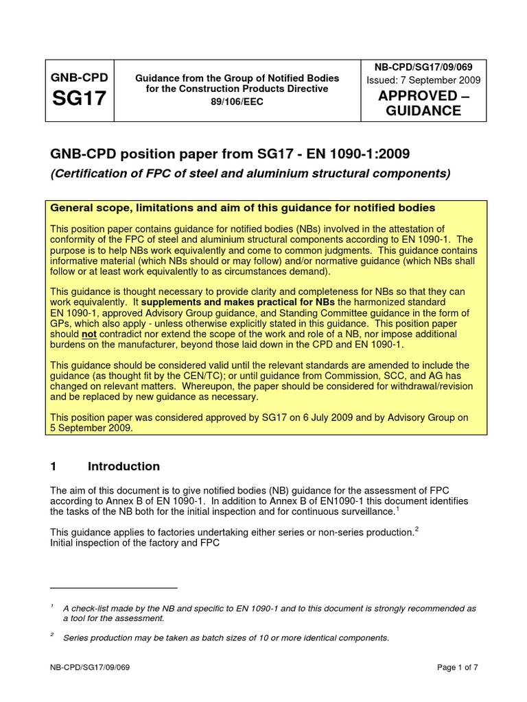 Guidance From The Group of Notified Bodies For The Construction ...