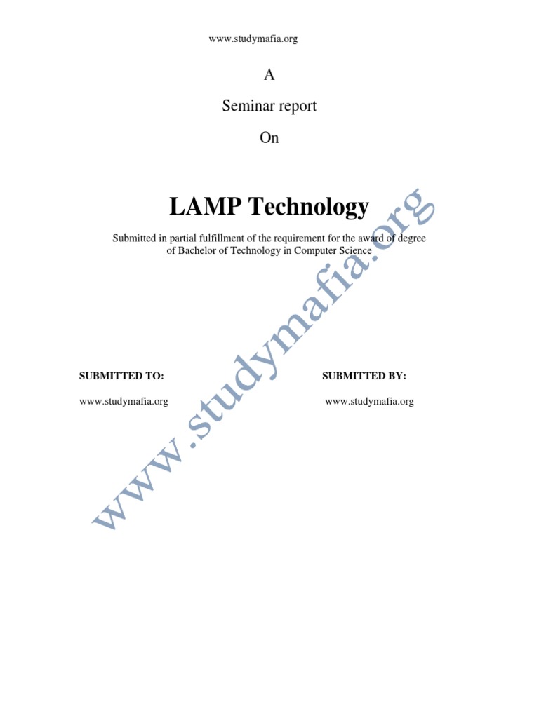 CSE Lamp Technology Report | PDF | Linux | Apache Http Server