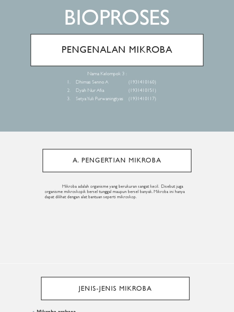 Bioproses Pengenalan | PDF