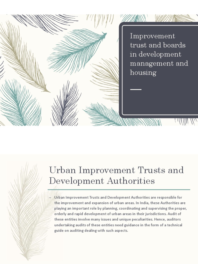 Improvement Trust and Boards in Development Management and Housing | PDF