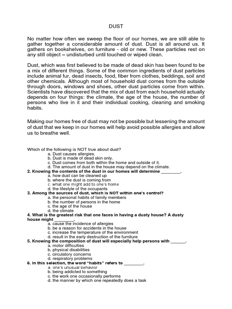 Dust | PDF | Dust | Nature