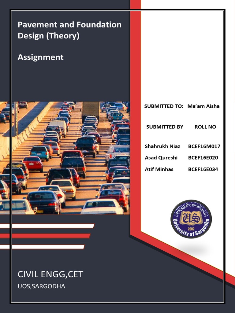 Pavement and Foundation Design (Theory) Assignment: Civil Engg, Cet | Download Free PDF | Road ...