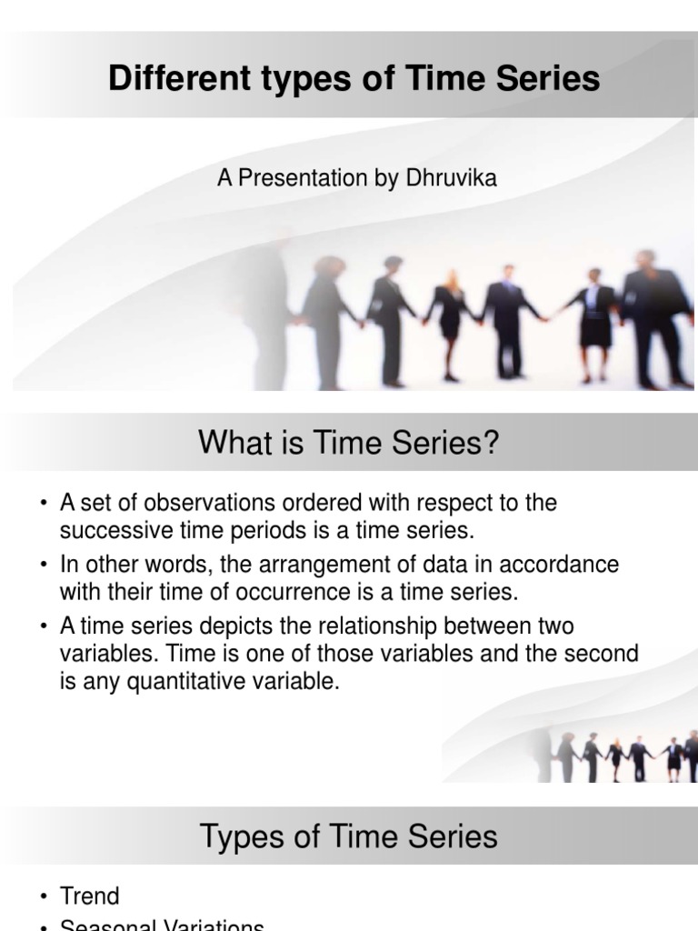 Different Types of Time Series | PDF | Seasonality | Time Series