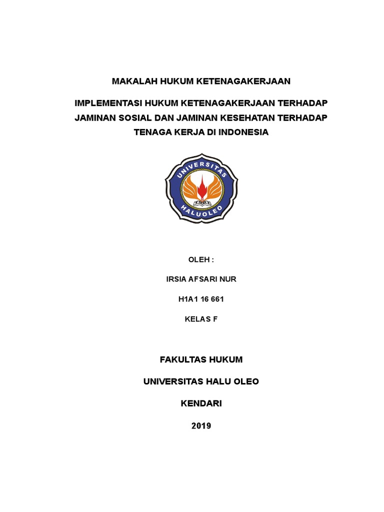 Makalah Hukum Ketenagakerjaan Pdf 