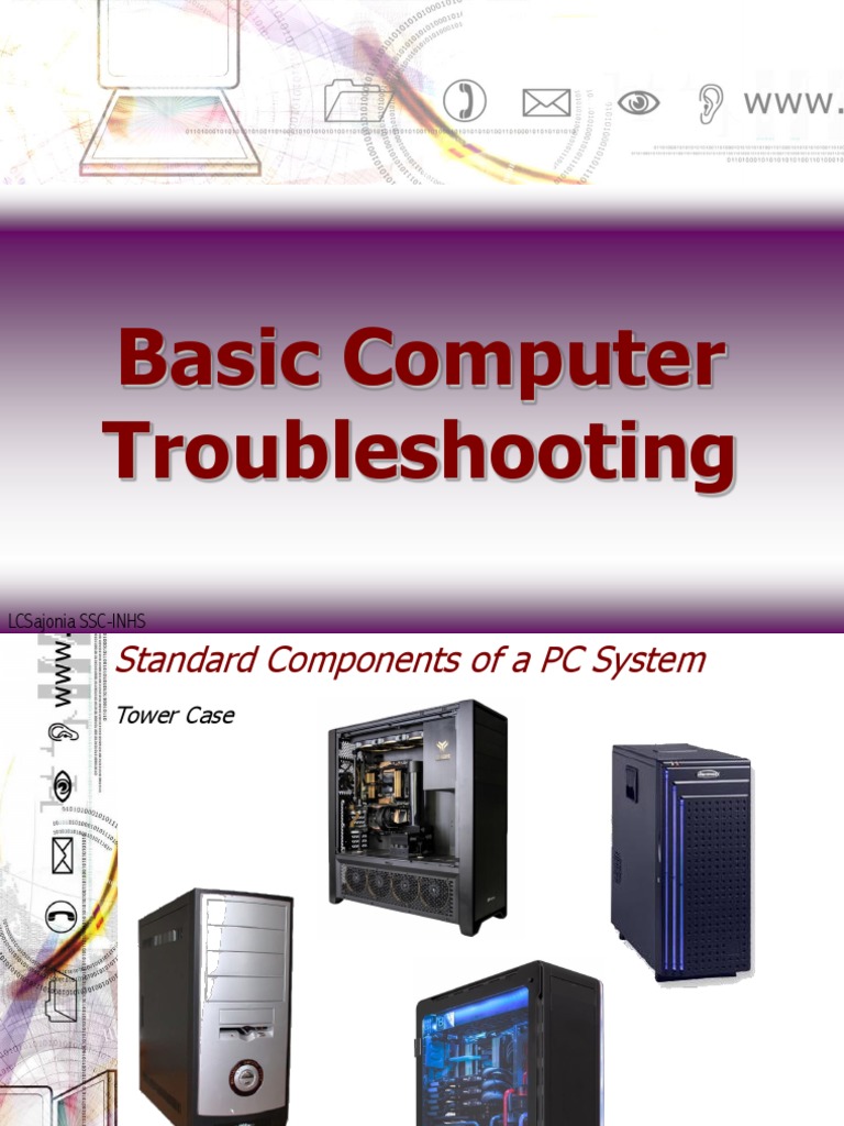 Basic Computer Troubleshooting | PDF | Personal Computers | Computer Hardware