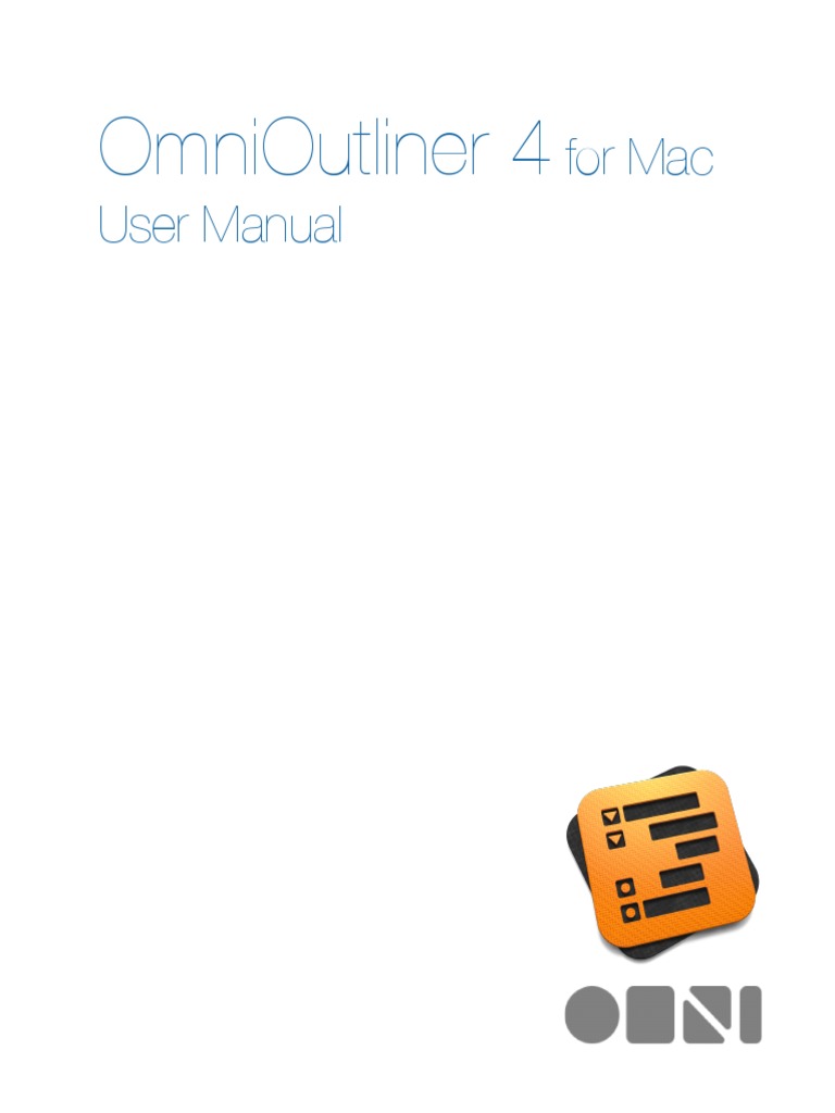 OmniOutliner 4 For Mac User Manual | PDF | Finder (Software) | Mac Os