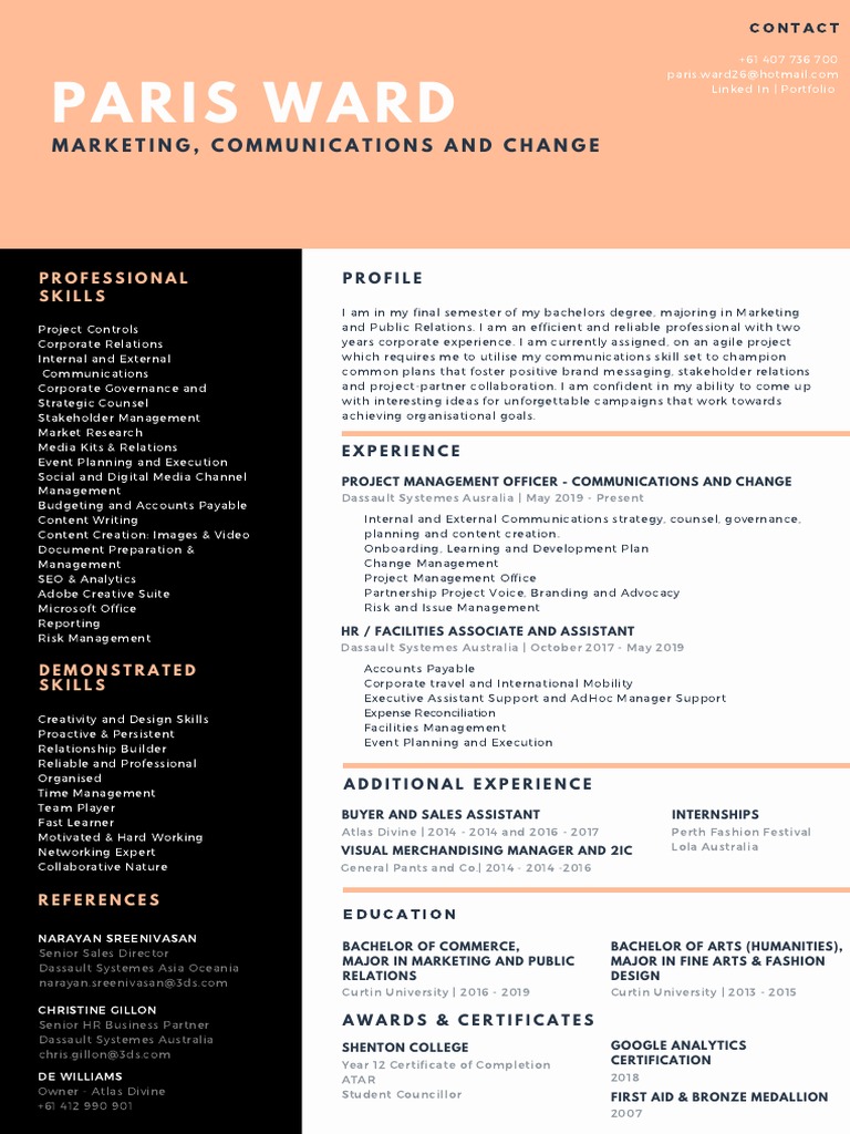 Paris Ward CV | PDF | Analytics | Marketing