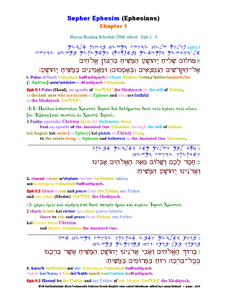 10 The Scriptures. New Testament. Hebrew-Greek-English Color Coded ...