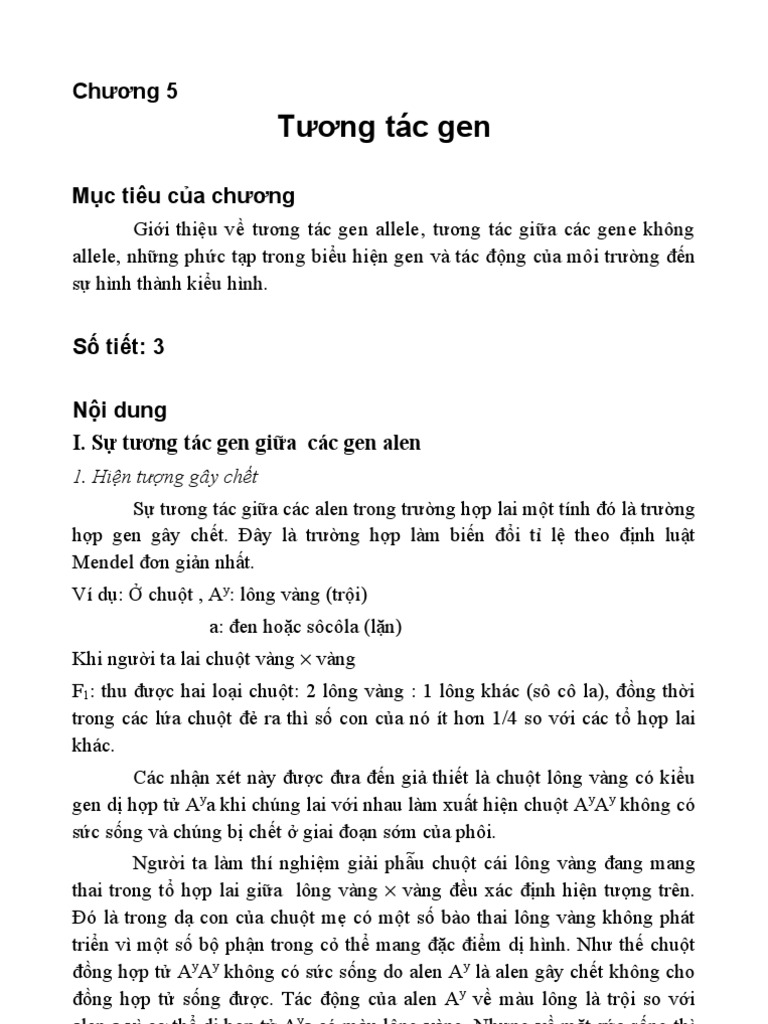 Tuong Tac Gen | PDF