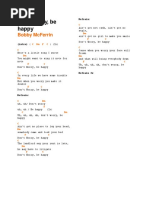 DON'T WORRY BE HAPPY - Beginner Ukulele Chord Chart PDF | PDF | Song ...