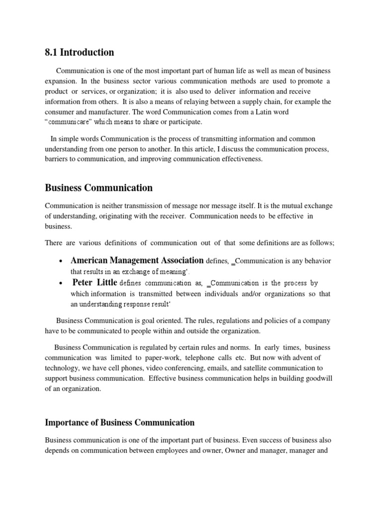 Introduction To Business Communication | PDF | Goal | Business