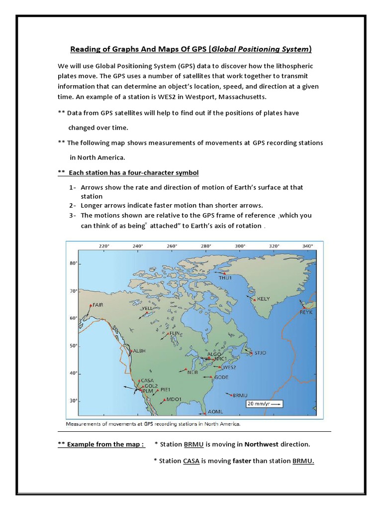 Reading Graphs and Maps of GPS | PDF | Global Positioning System | Speed