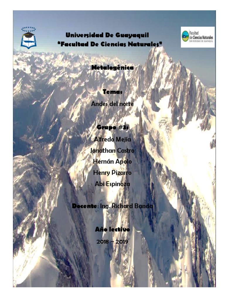 Cordillera de Los Andes | PDF | Andes | Ciencias de la Tierra