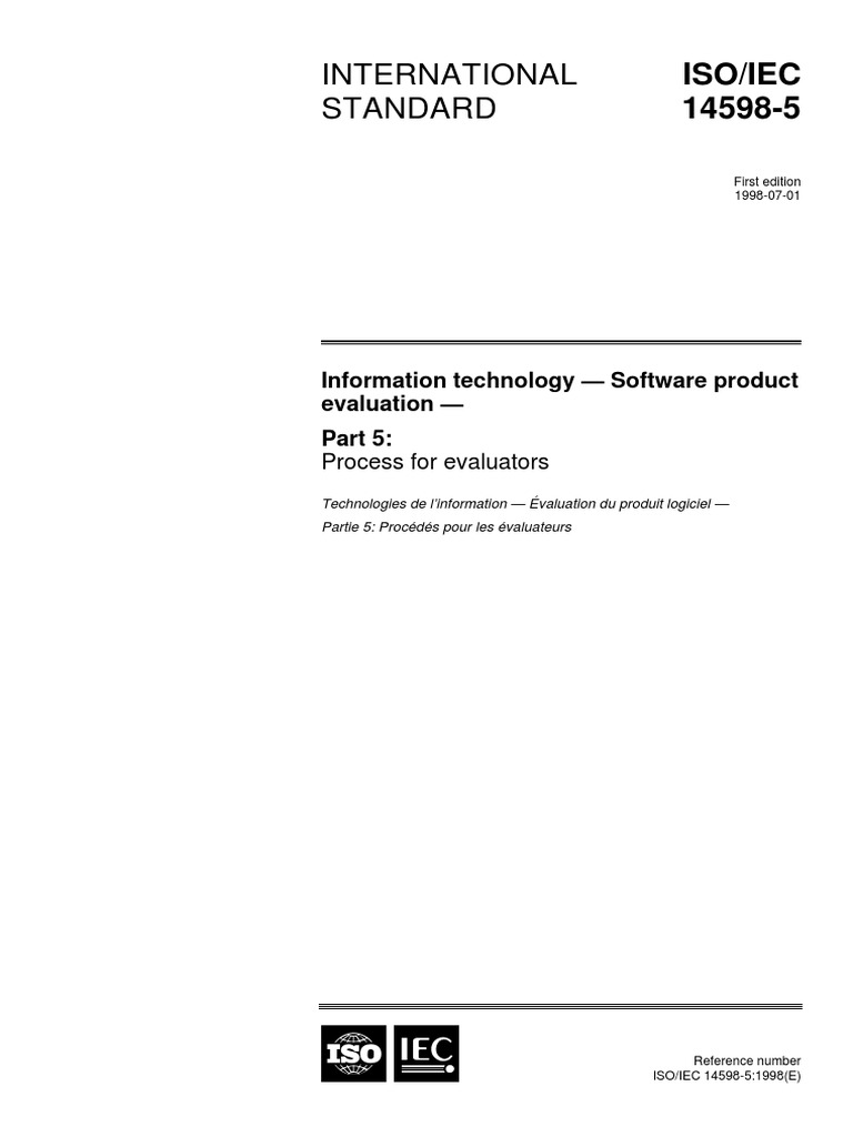 Estandar de Calidad | PDF | Specification (Technical Standard) | Verification And Validation