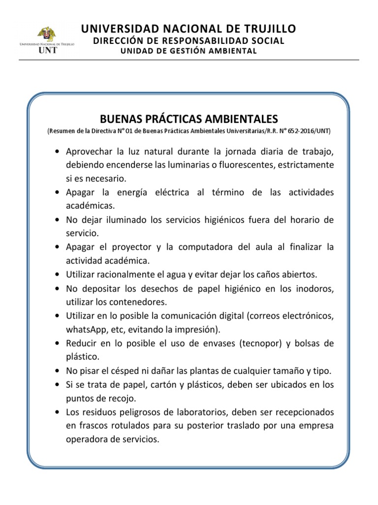 Buenas Practicas Ambientales | PDF