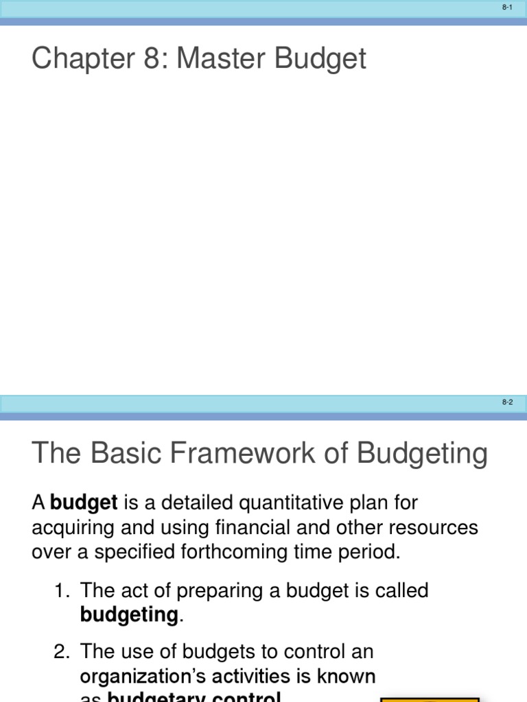 Master Budgeting Explained: Key Concepts | PDF | Retained Earnings ...