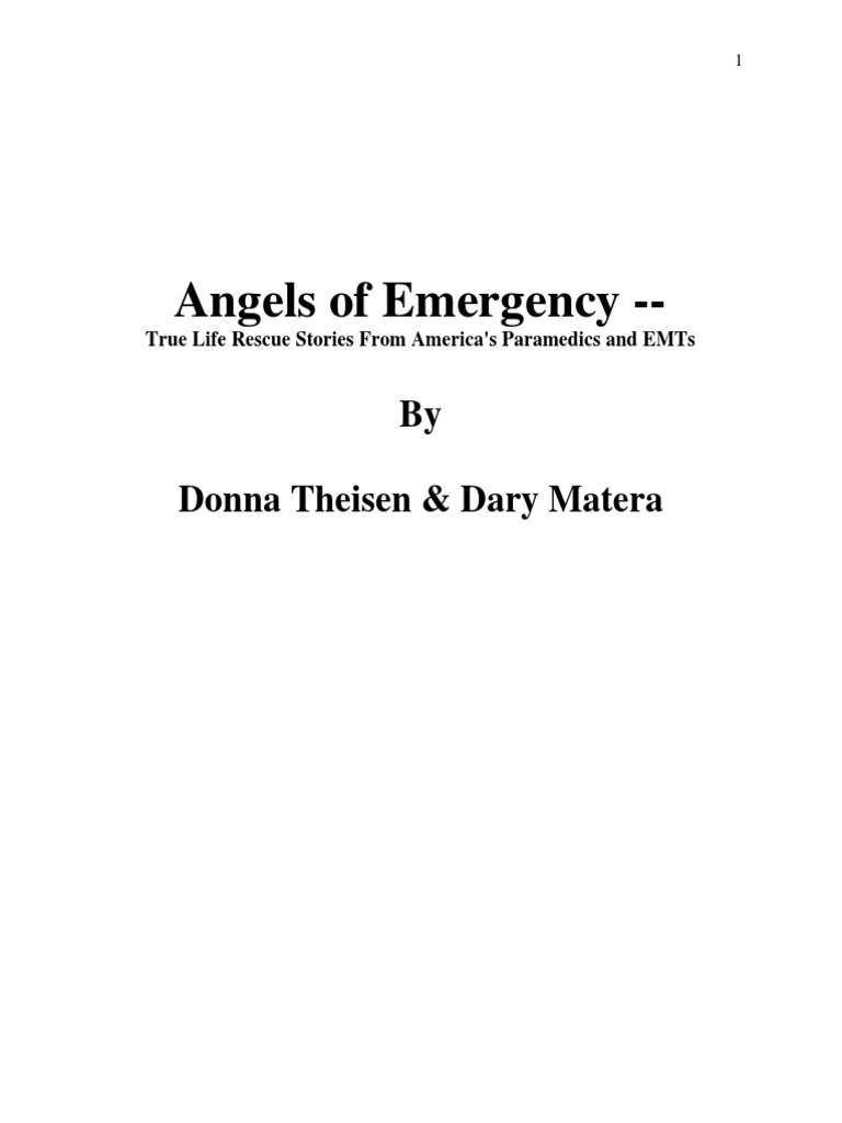 Angels of Emergency - True Life Rescue Stories From Americas Paramedics ...