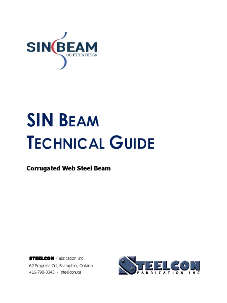 SIN Beam Technical Guide PDF | Download Free PDF | Beam (Structure ...