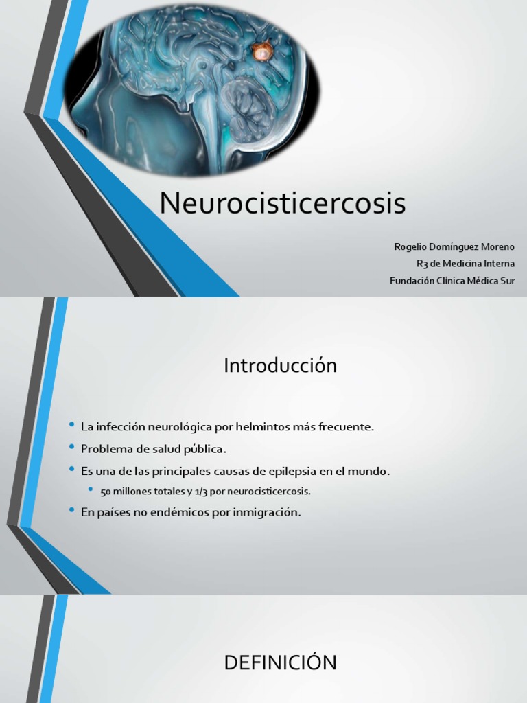 Neurocisticercosis | PDF | Especialidades Medicas | Medicina CLINICA