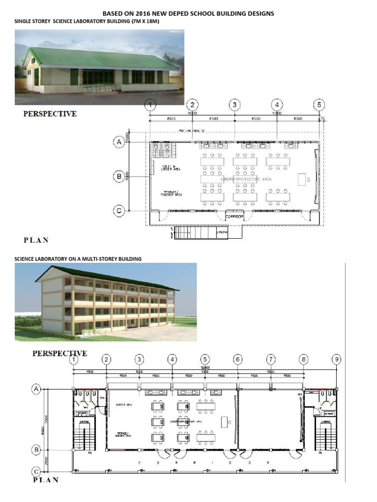 DepEd Science Laboratory Building Design | PDF