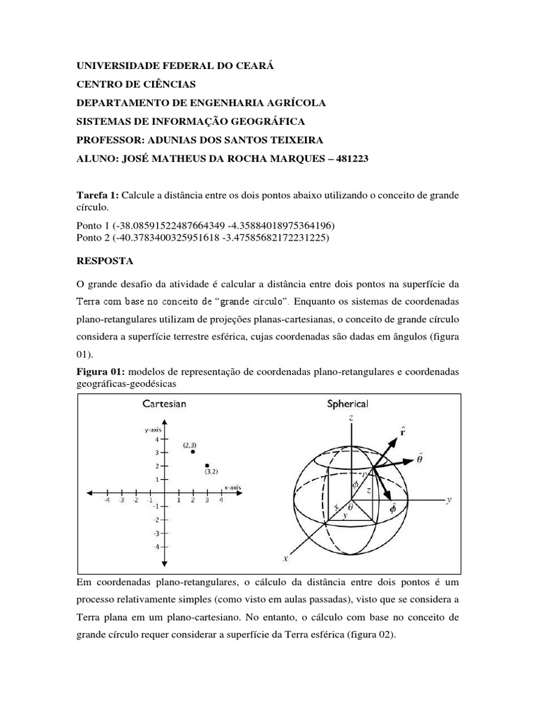 Cálculo de Distância com Fórmula Haversine | PDF | Distância | Longitude