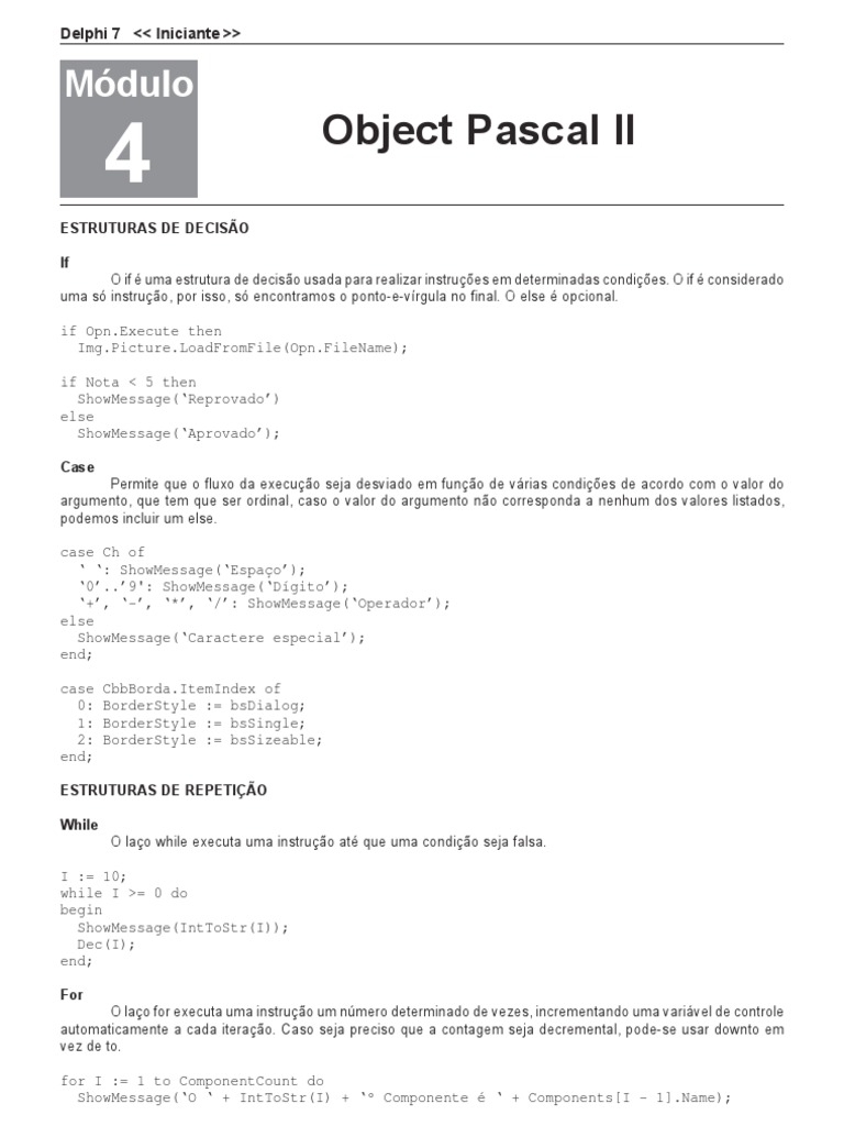 Delph - Modulo04 | PDF