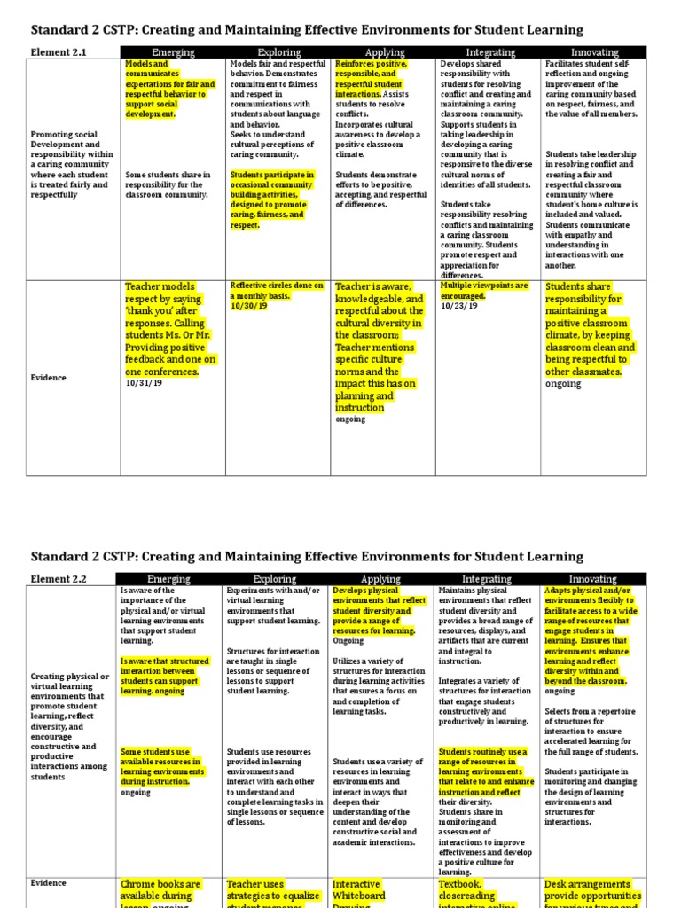 CSTP 2 Martin 11 | PDF | Teachers | Community