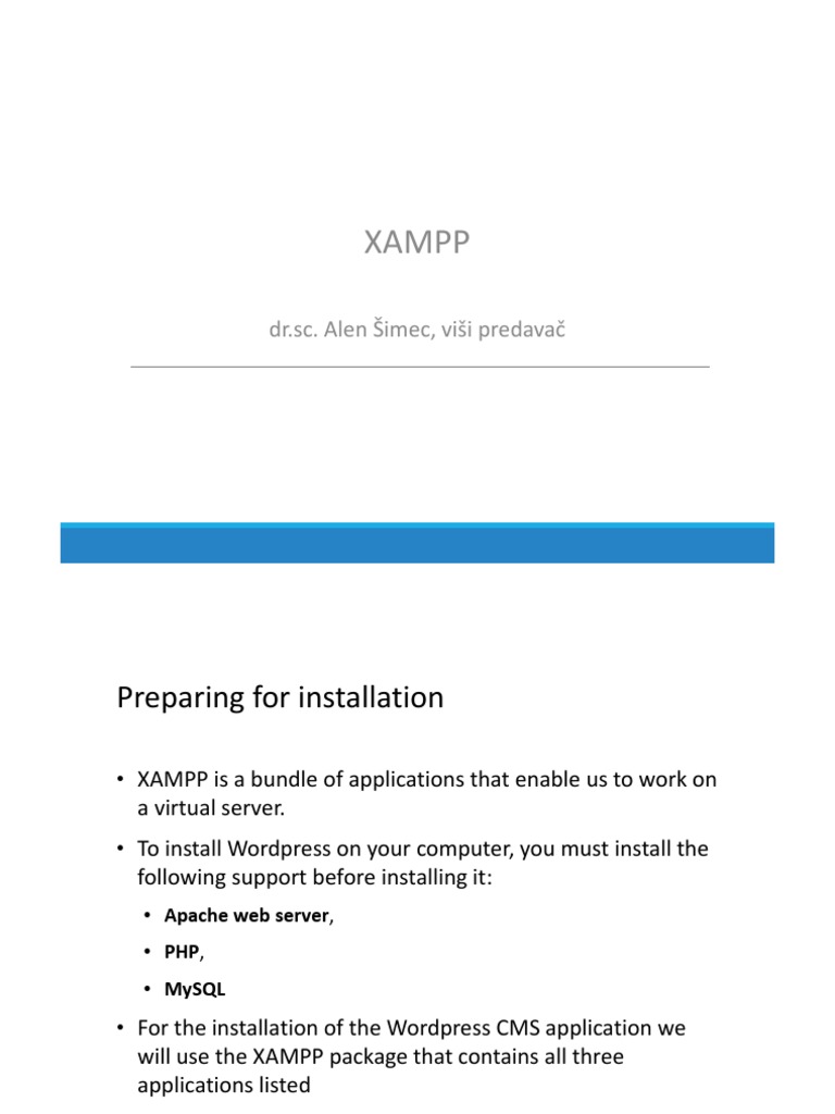 XAMPP Installation Guide | PDF | Computers