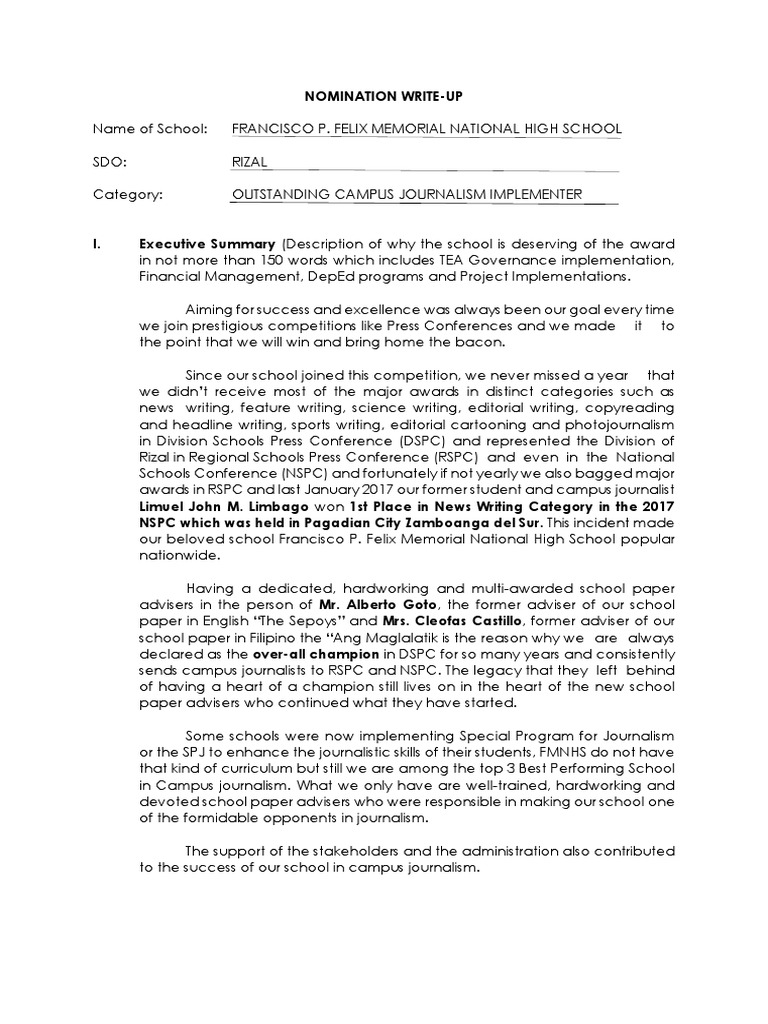 Gawad Patnugot | PDF | Journalism | Mass Media