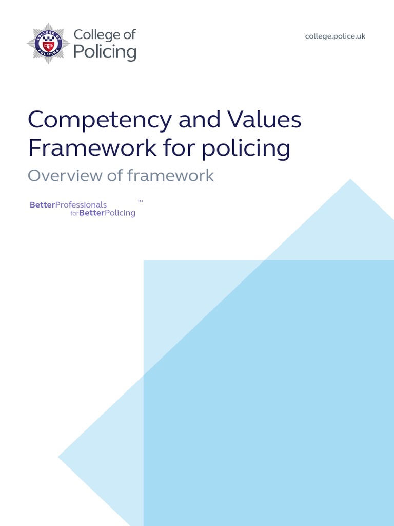 Competency and Values Framework For Policing - 4.11.16 PDF | PDF ...