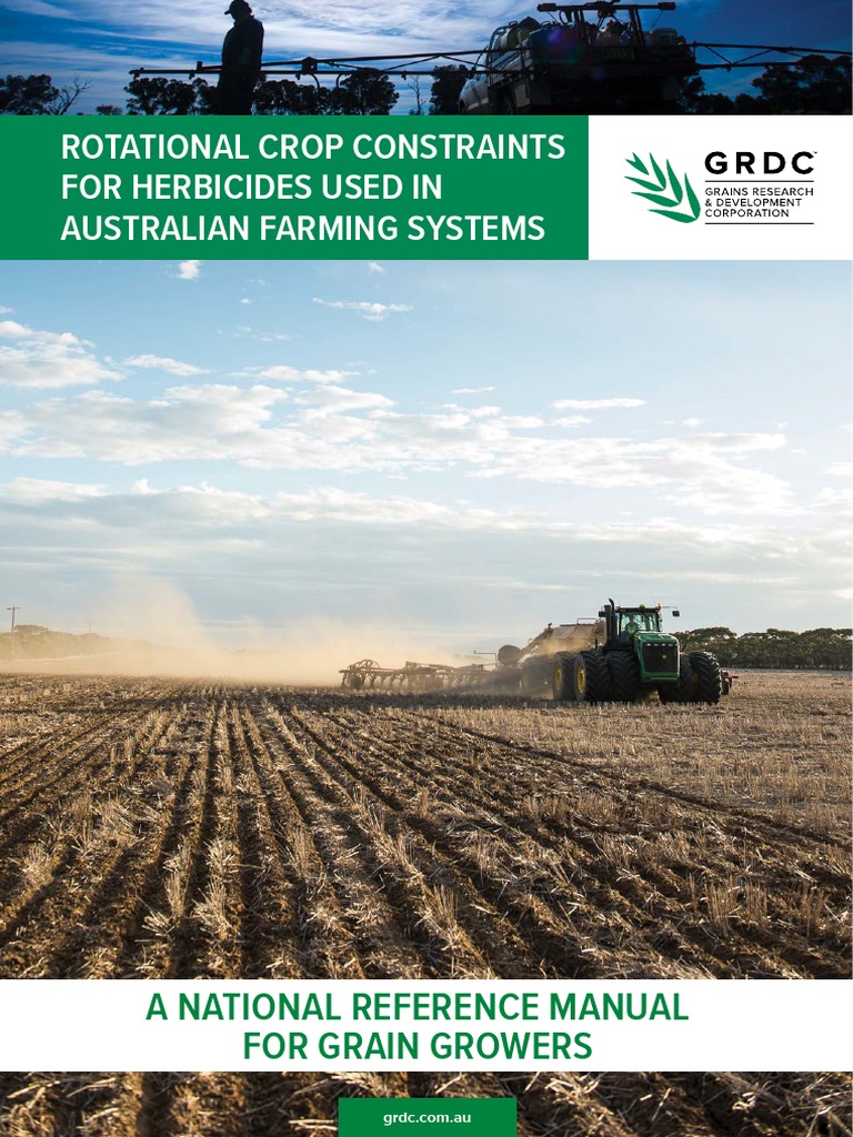 GRDC Plant Back Guide Manual LR | PDF | Herbicide | Soil