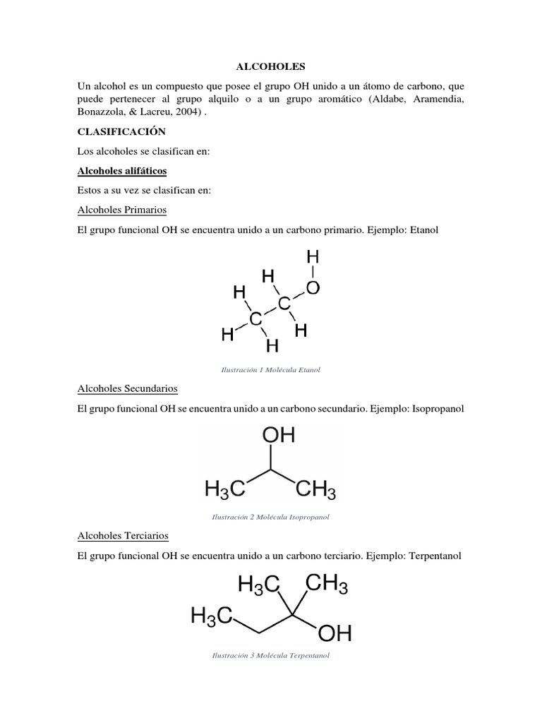 Alcohol Es | PDF | Alcohol | Compuestos de carbono
