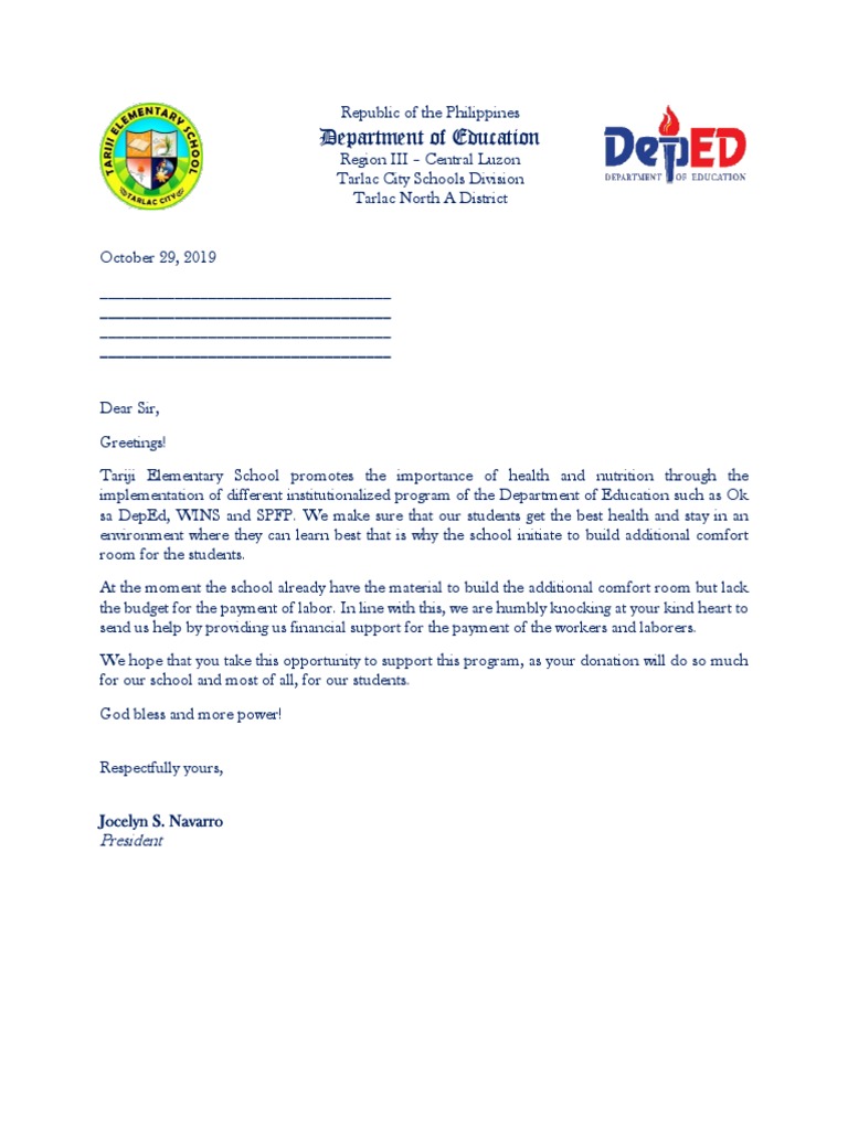 Letter of Solicitation LABOR | PDF