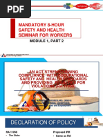 Mandatory 8-Hours Safety and Health Seminar | PDF | Occupational Safety ...