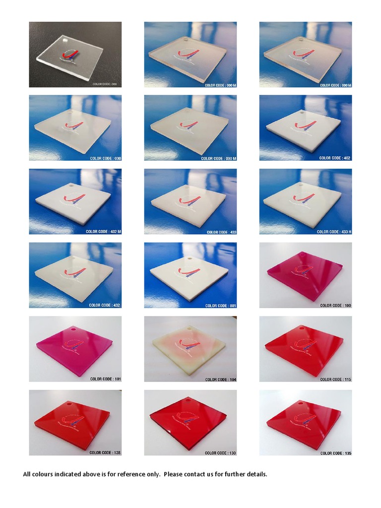 Acrylic Colour Key | PDF