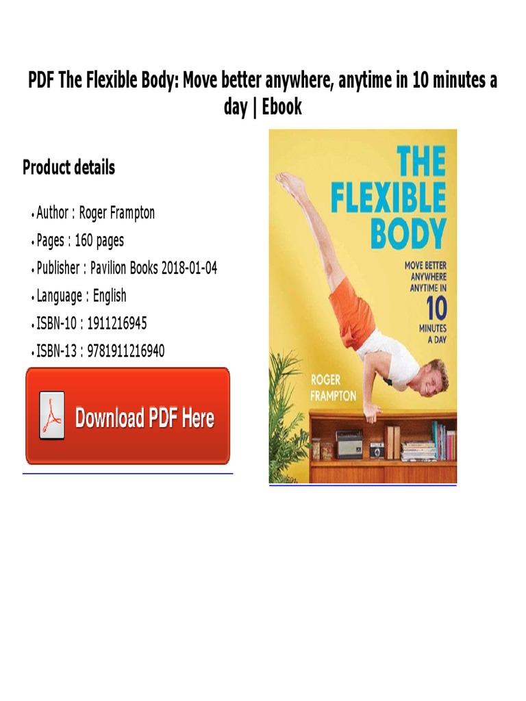 The Flexible Body Move Better Anywhere Anytime | PDF | New Media | E Books