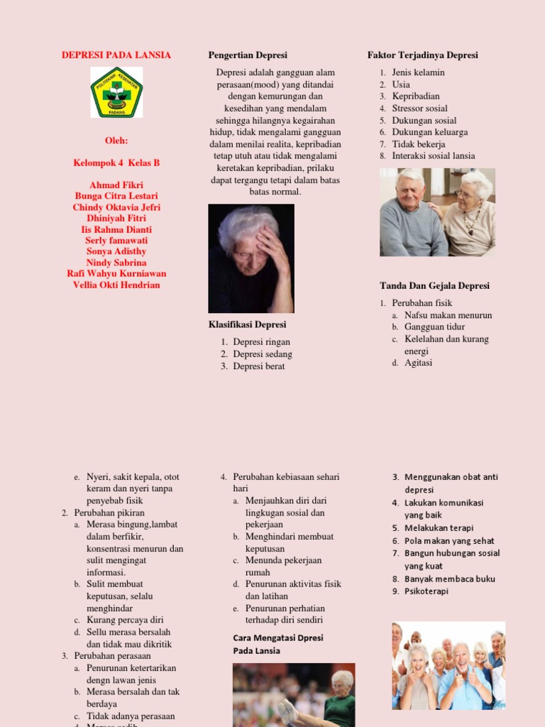 Leaflet Depresi Lansia | PDF