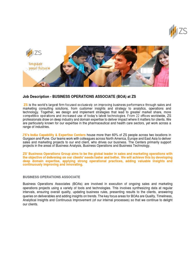 Business Operations Associate - Updated | PDF | Business Process | Business