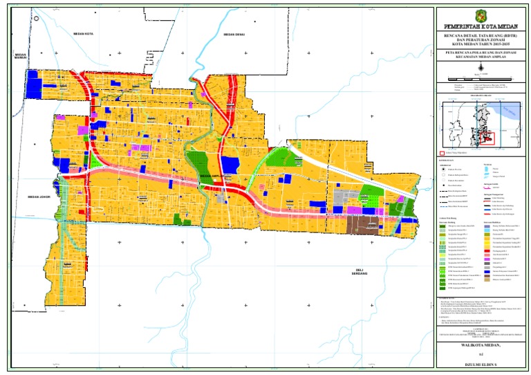 3 Peta Rencana Pola Ruang Medan Amplas TTD | PDF