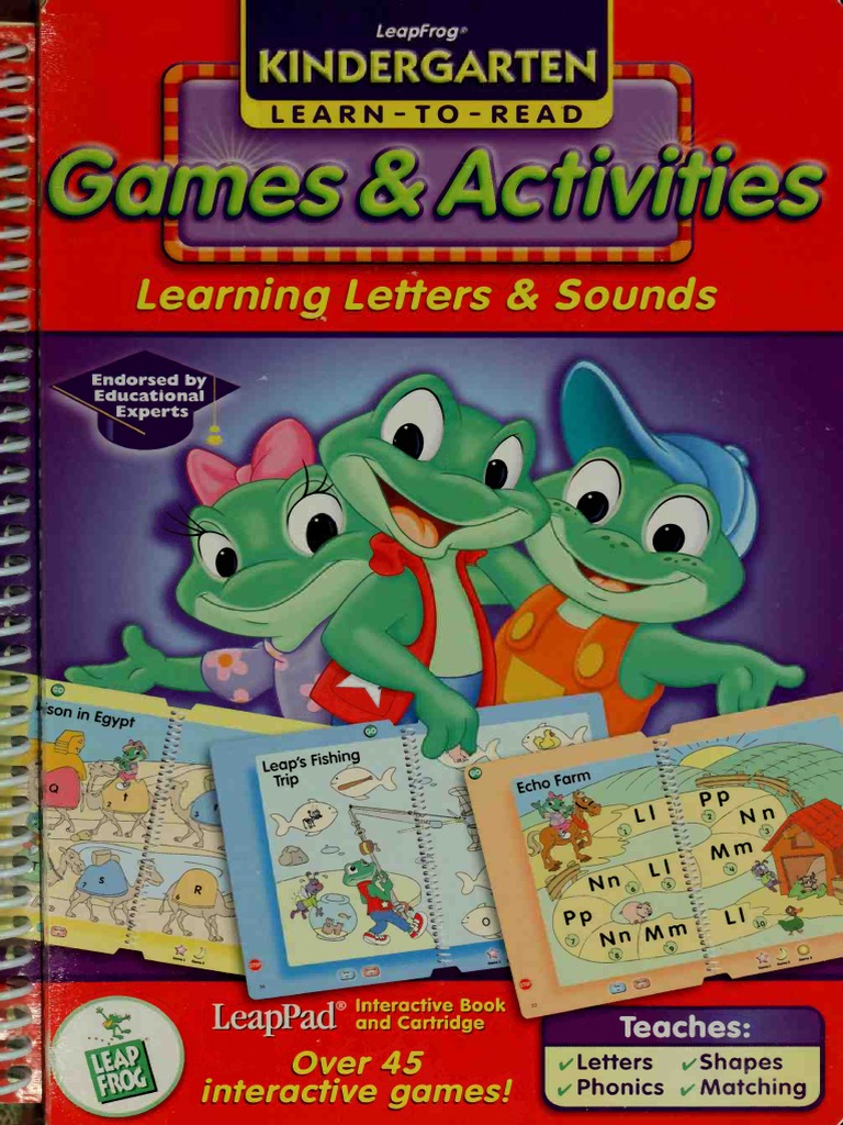 LeapFrog Kindergarten Learn-To-Read Games & Activities Learning ...